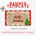 Merry Christmas Party Banner Template|fun Christmas Banner|digital ...