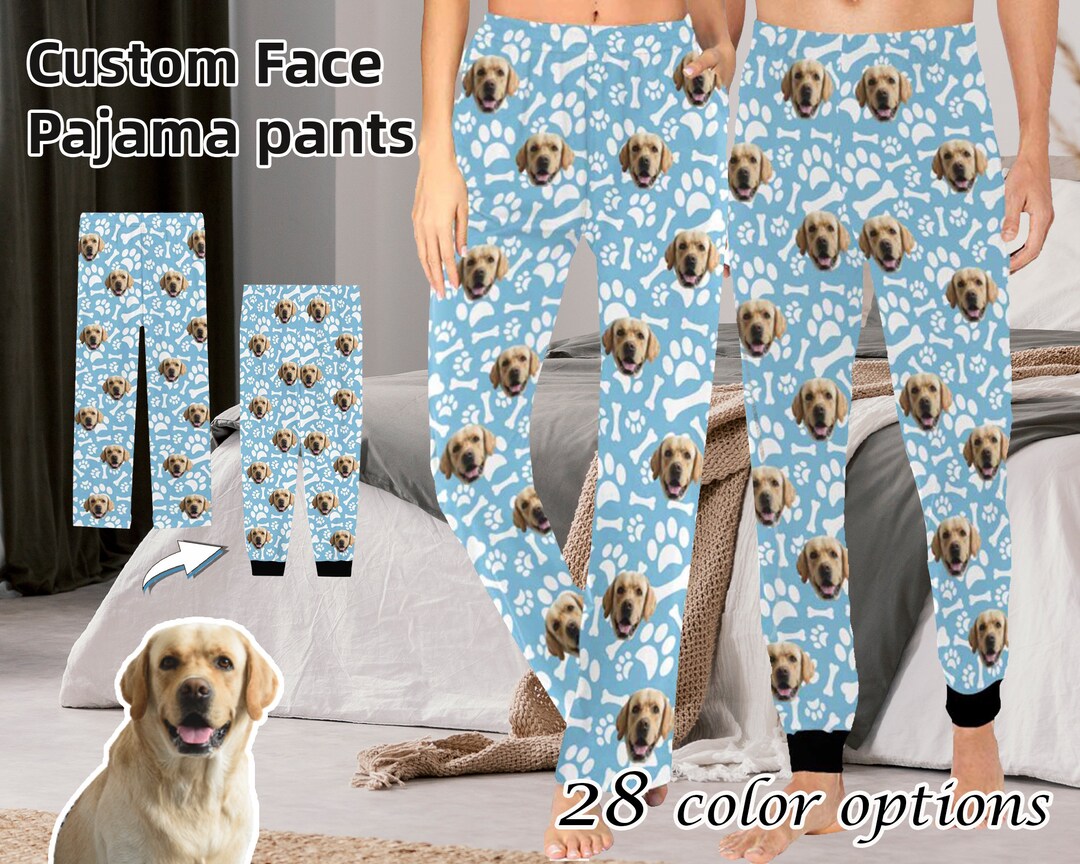 Custom Dog Photo Pajamas,personalized Pajamas Pants With Photo,funny ...