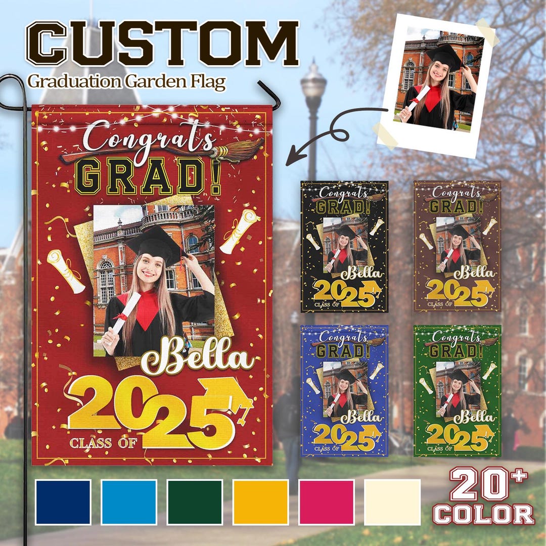 Custom Graduation Flag With Picture,personalized Graduation Flag 2025 ...