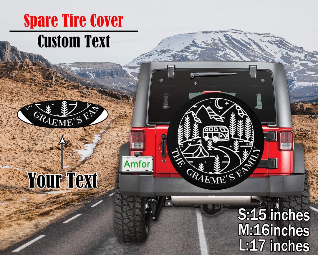 Customspare Tire Cover Family Name Personalized Name Spare - Etsy