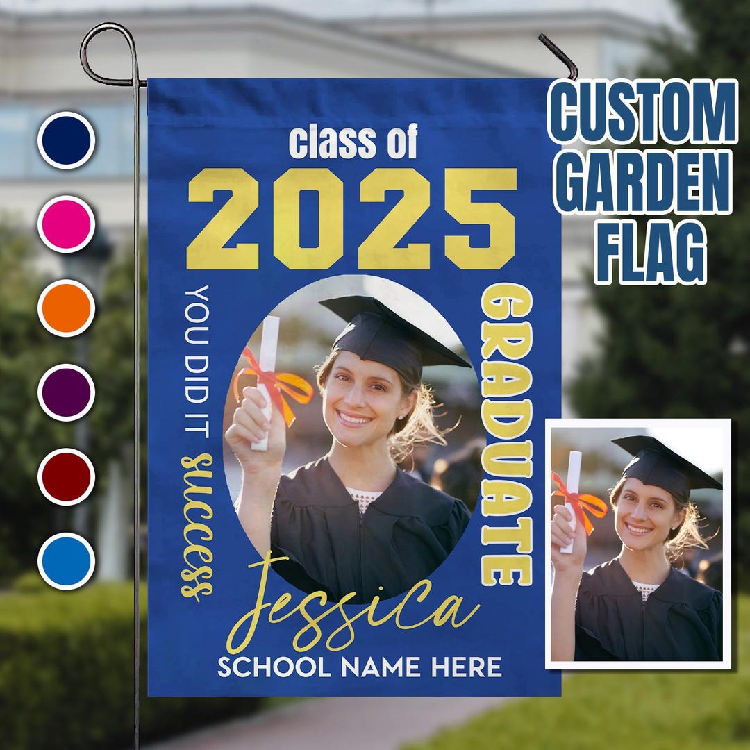 Customized Graduation Yard Flag,personalized Senior Graduation Garden ...