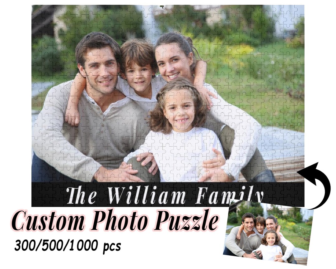 Custom Puzzle From Photo Personalized Wooden Jigsaw Puzzle Custom ...
