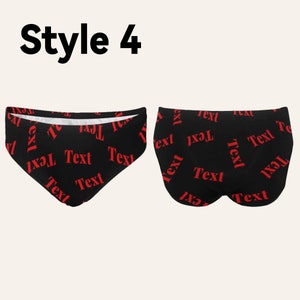 Personalised Speedo Custom Text Swimsuit for Men Personalized Logo ...