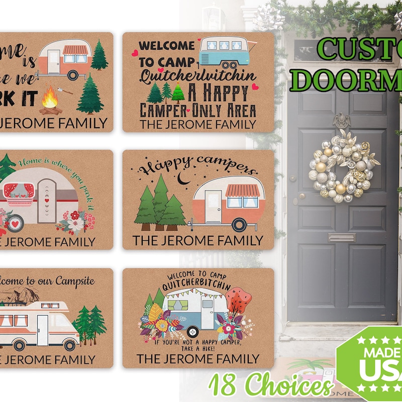 Camper Welcome Mat - Etsy