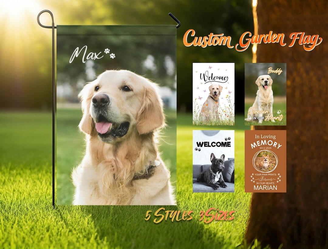 Personalized Pet Garden Flags,custom Yard Flag,custom Photo Gift for ...