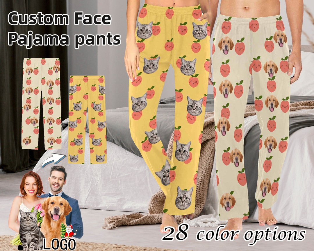 Custom Photo Pajama Pants Personalized Pajamas Pants With Face Funny ...