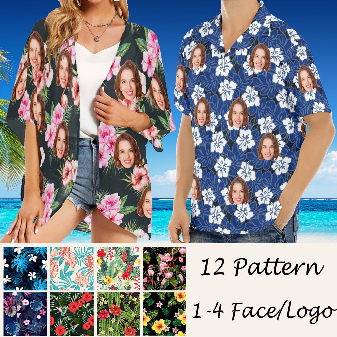 Custom Hawaiian Shirt Personalized Hawaiian Shirt With Face for Men ...