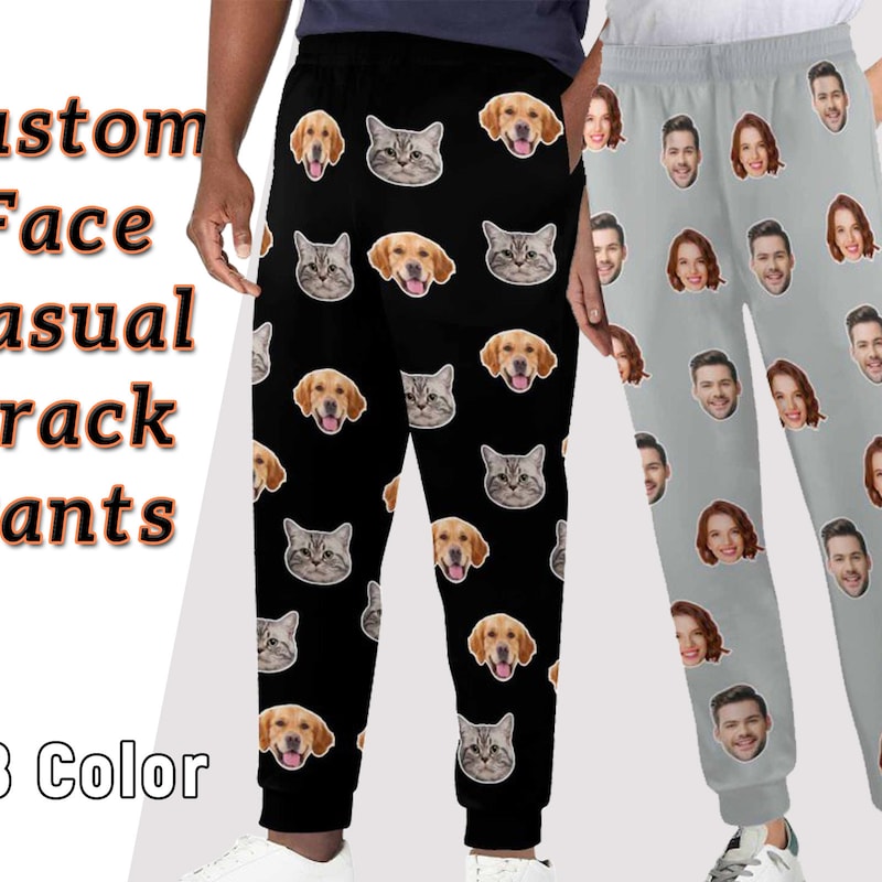 Pet Face on Joggers - Etsy