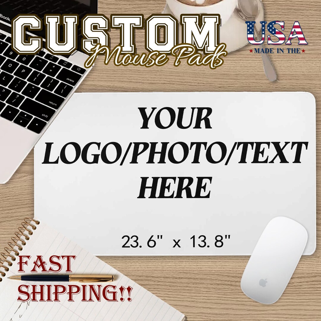 Custom Mouse Pad-add Pictures, Text, Logo or Art Design and Make Your ...