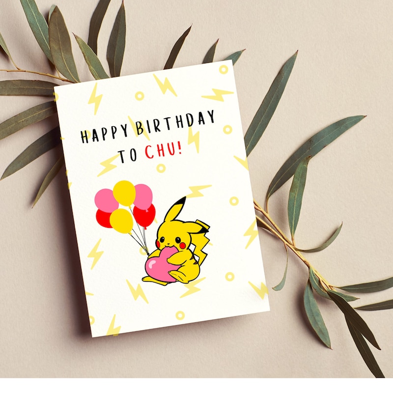 Pokemons Birthday Cards - Etsy
