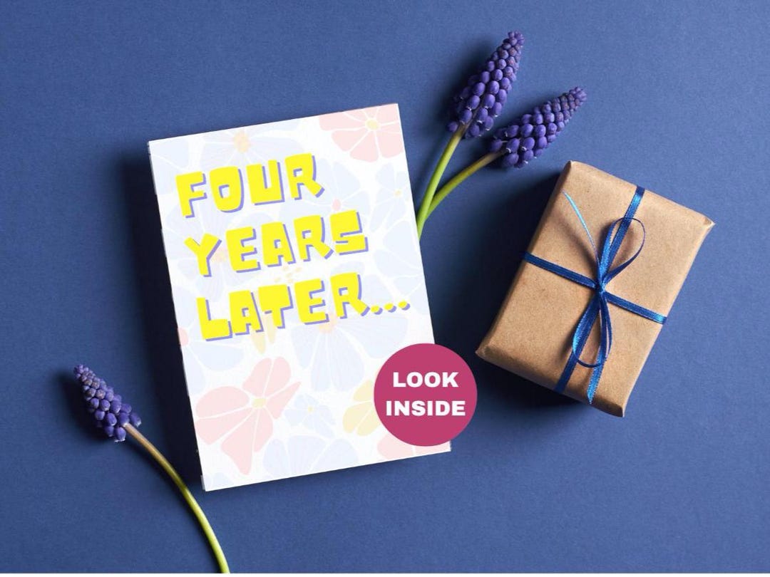 Funny Graduation Card / Four Years Later / Card for College Graduation ...