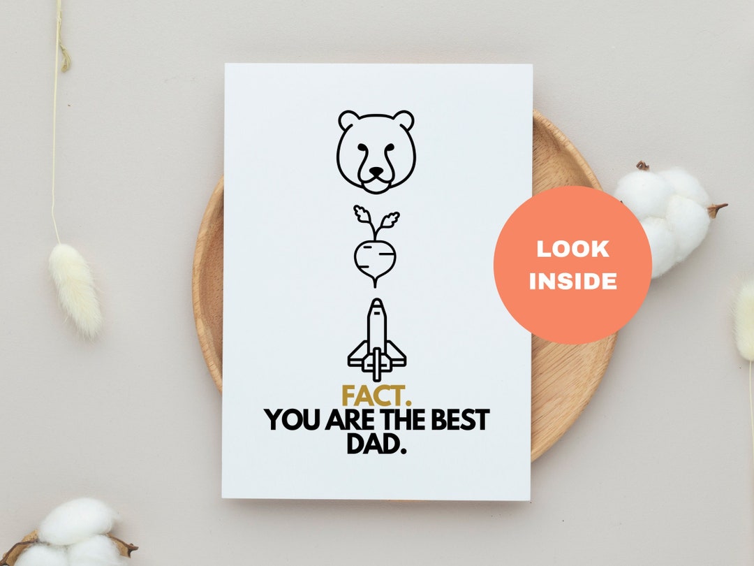 Funny Card for Dad / Funny Father's Day Card / Card for Dad - Etsy