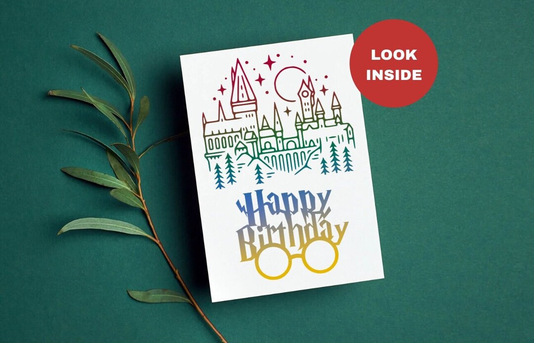 Funny Wizard Birthday Card/ Wizard Greeting Card / Greeting Card ...