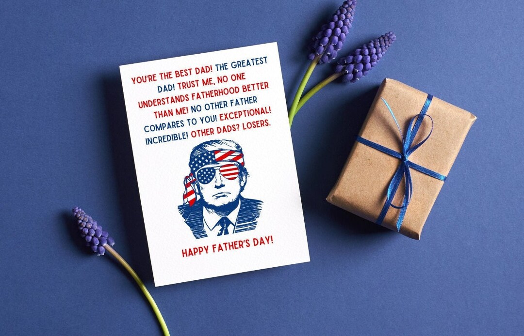 Funny Fathers Day Card / Political Father's Day Card / Card for ...