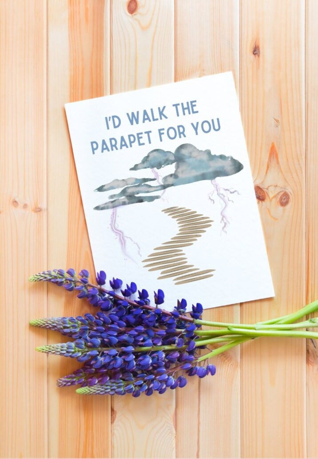 Parapet Valentine Card / Anniversary Card / Card for Wife / Card for ...