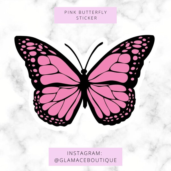 Cute Pink Butterfly - Etsy
