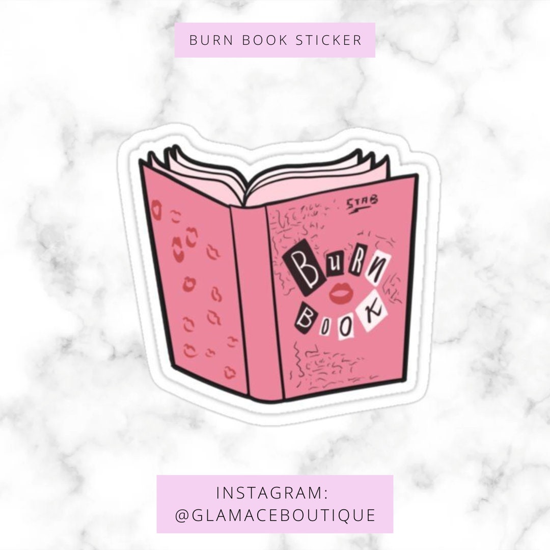 Burn Book Sticker | Mean Girls - Etsy