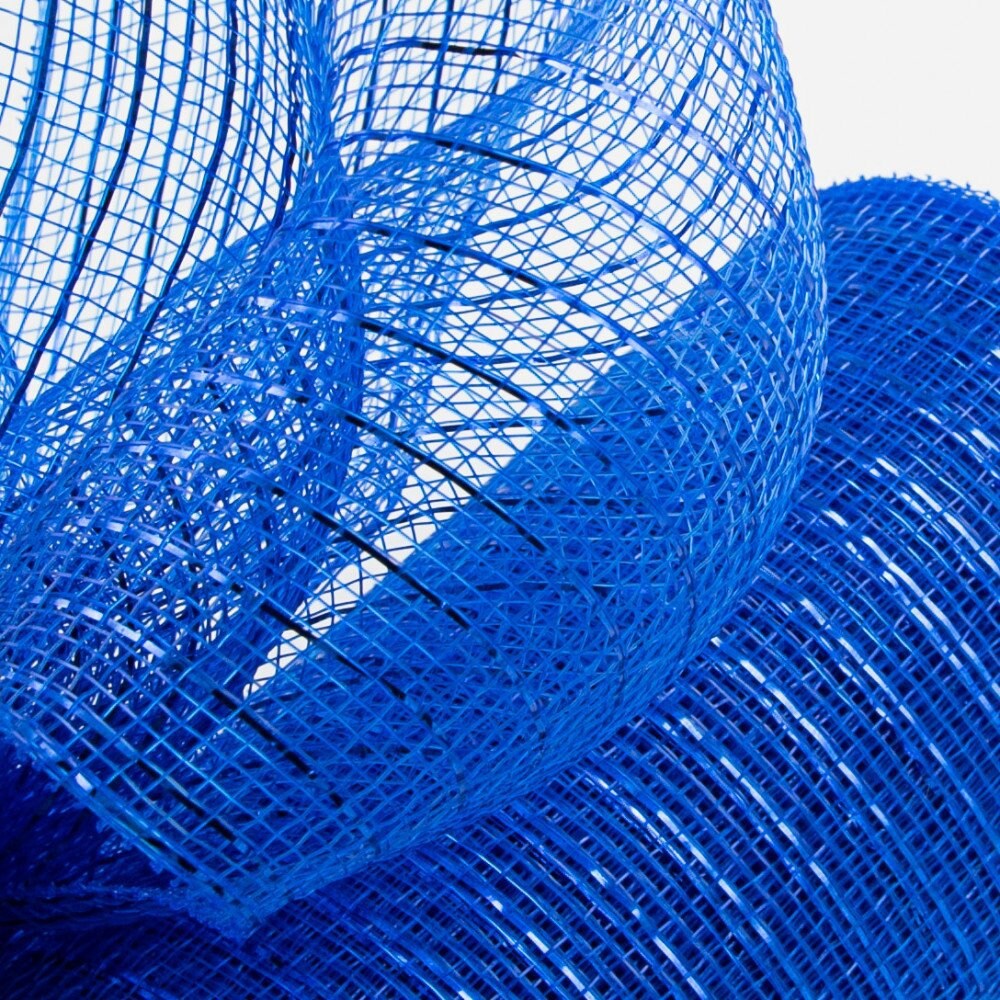 10 Poly Deco Mesh: Metallic Royal Blue - Etsy