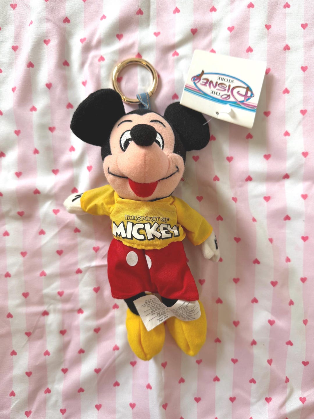 Upcycled Mickey Mouse Plush Keychain - Etsy