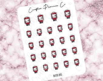 42 Cute Give Blood 1 /donate/blood Donor/reminder Planner Stickers - Etsy