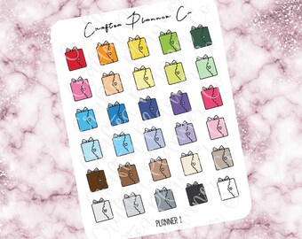 CELLPHONE Mini Icon Stickers for Planner / Bill Due Icon Stickers ...