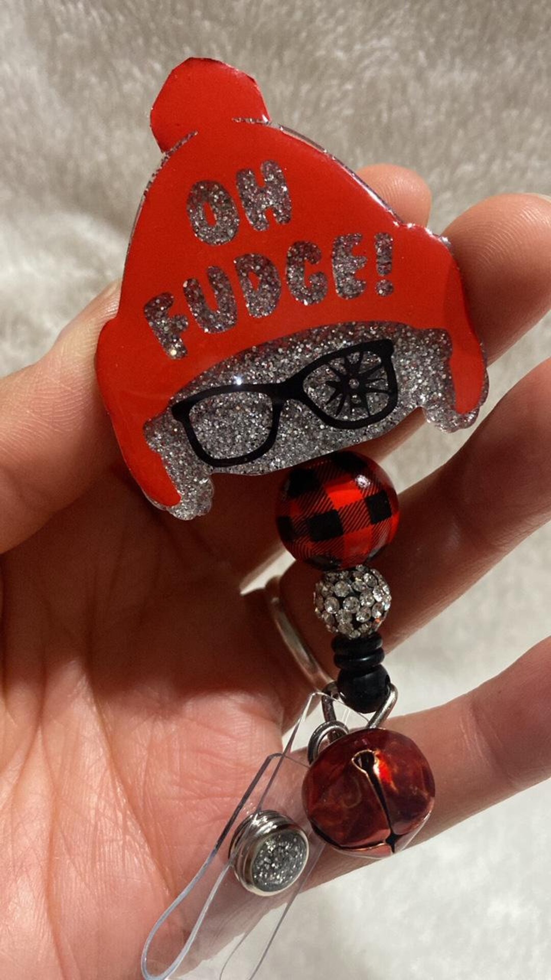Oh Fudge Christmas Story Badge Reel: Acrylic ID Holder - Etsy