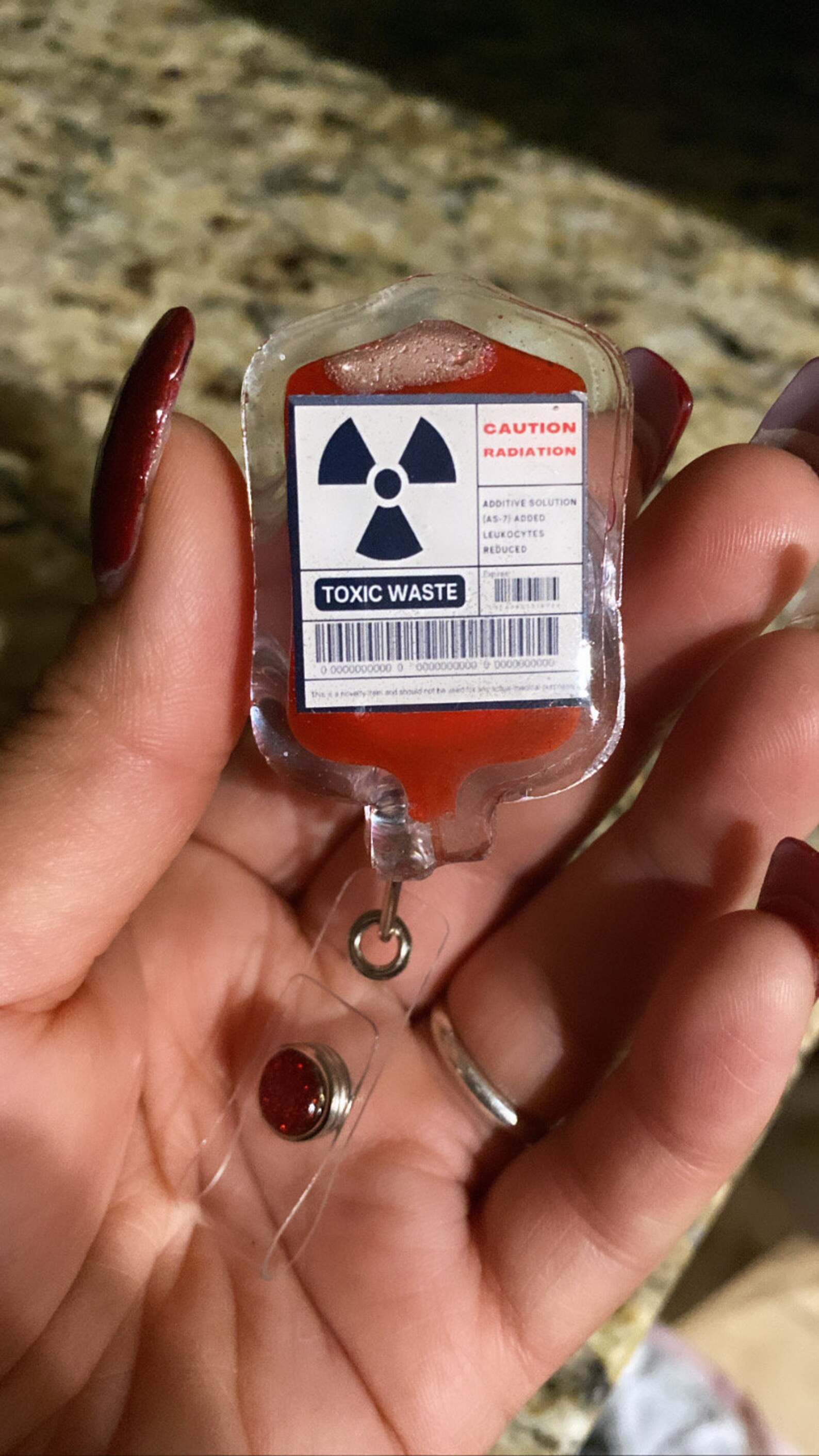 Blood Types, Blood Bag Badge Holder blood Transfusion Badge Reel, IV ...