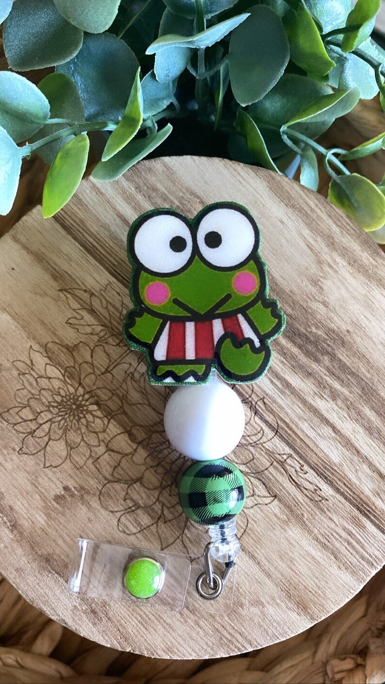 Kawaii Sanrio Frog, Keroppi, Nurse Badge, Gifts for Her, Sanrio Frog ...