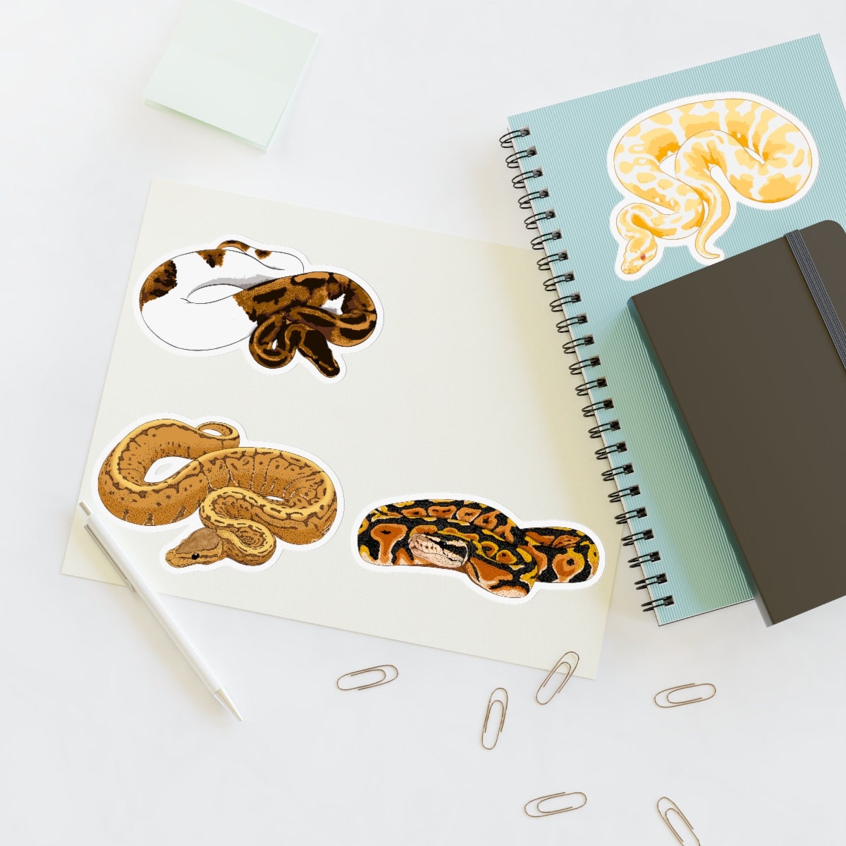 Ball Python Sticker Sheet Snake Decal Pack Vinyl Waterproof - Etsy