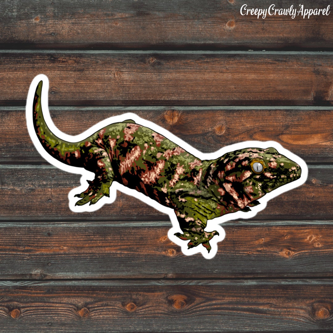 Leachianus Gecko Sticker, Reptile Sticker, Lizard Sticker, Vinyl ...