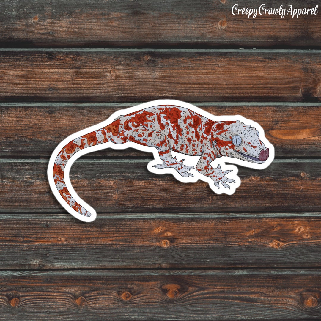 Gargoyle Gecko Sticker, Reptile Sticker, Lizard Sticker, Vinyl ...