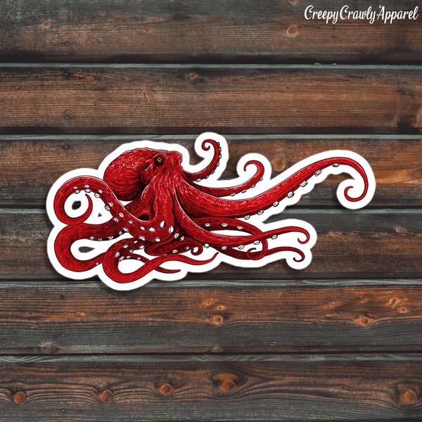 Octopus Sticker - Etsy