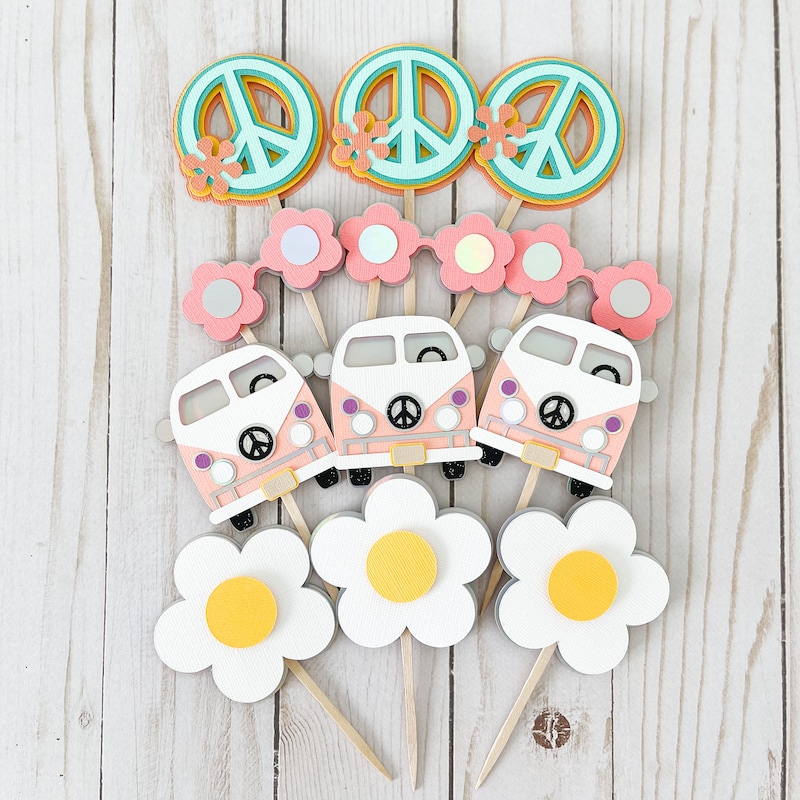 Retro Cupcake Topper - Etsy