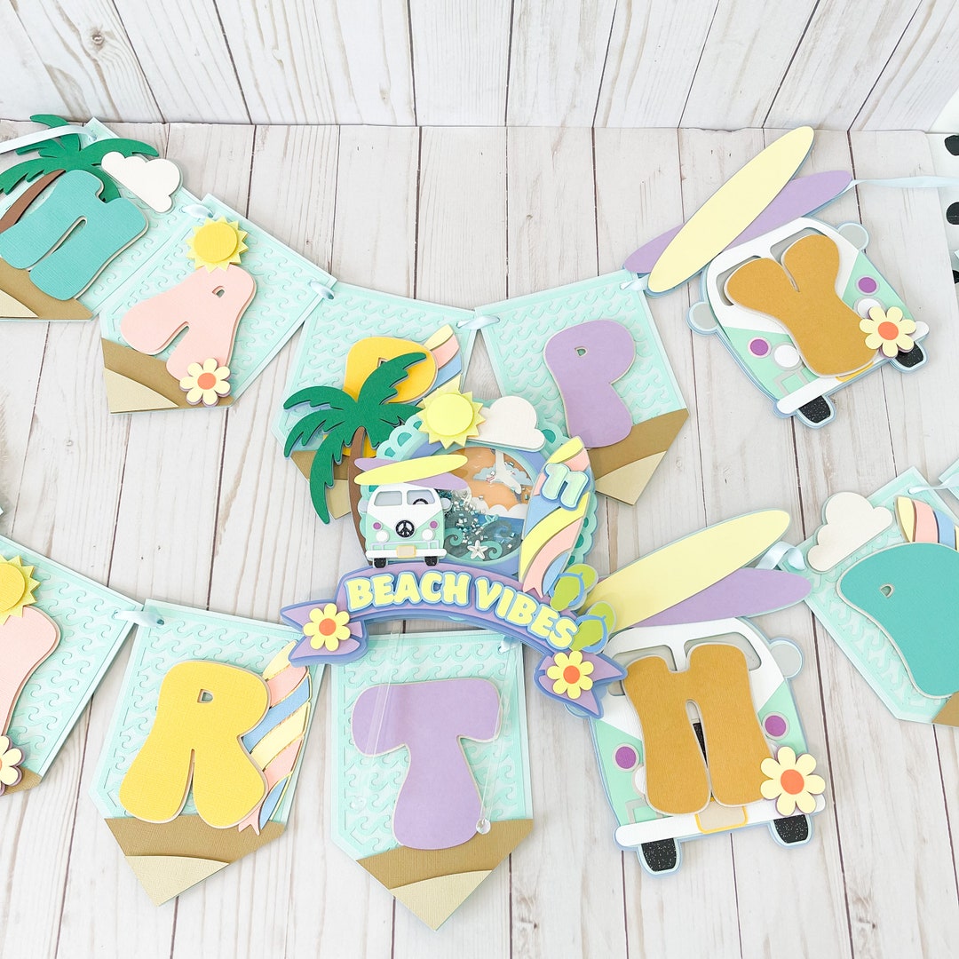 Personalized Beach Party Banner, Surfing Party Banner - Etsy