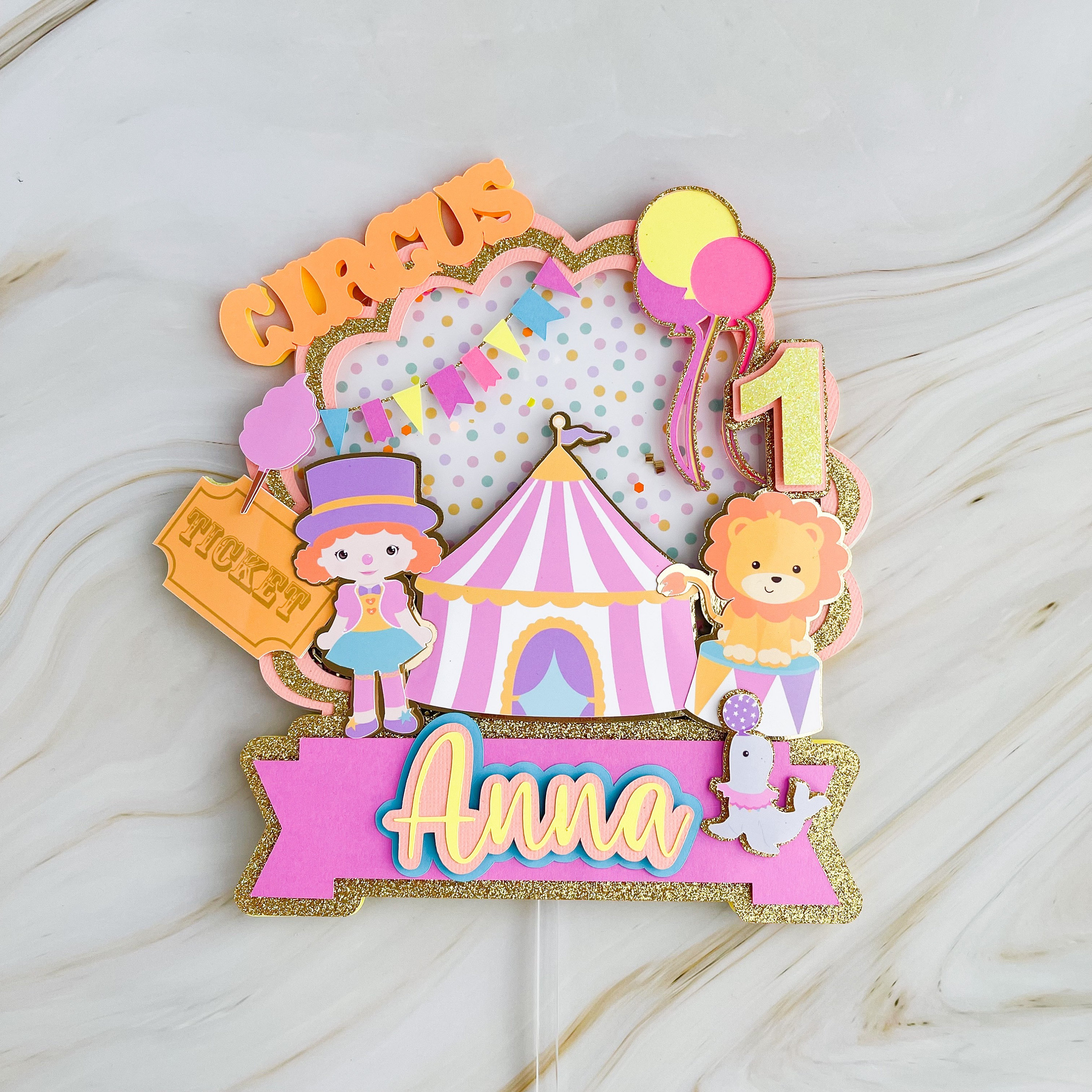 Circus Cake Topper Circus Theme Party Circus Theme Birthday - Etsy