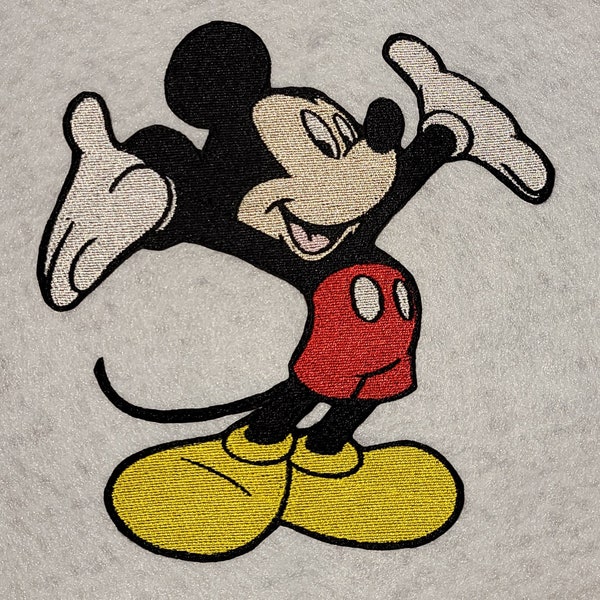 Mickey Mouse Iron on Applique - Etsy