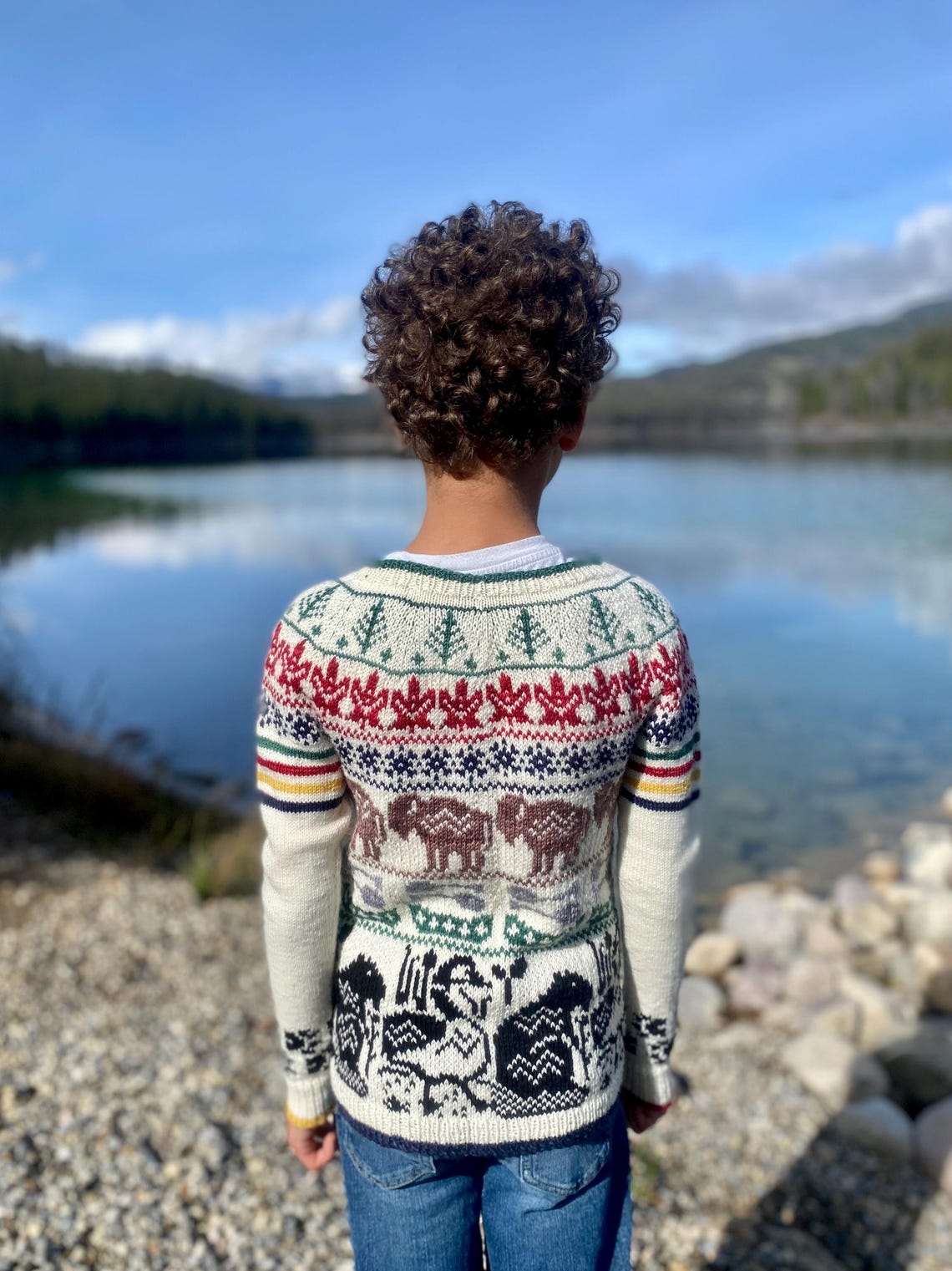 KNITTING PATTERN/ Choose Your Canadiana Kids/ Sweater/ Pullover/ Fair ...