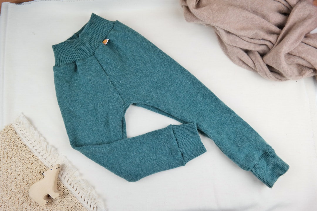 Grow-along Pants for Children 110/116 Made of Upcycled Wool in - Etsy