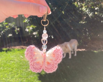 Butterfly Keyring / Butterfly Key Chain / Crochet Butterfly - Etsy