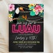 EDITABLE, LUAU, Hula, Pool Party, Tropical Birthday, ANY Age, Summer ...