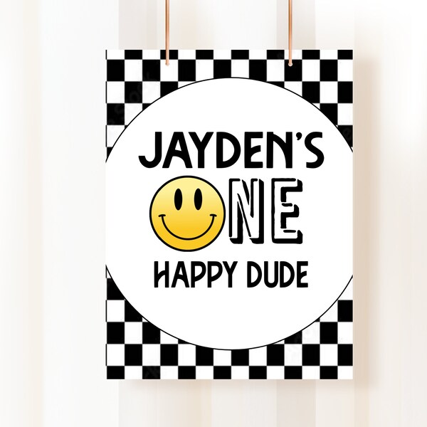 One Happy Dude Poster - Etsy