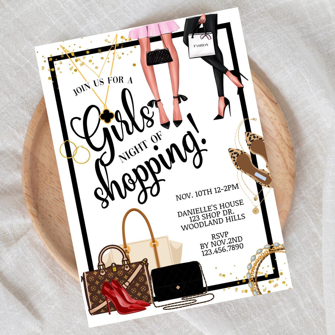 Shopping, Girls Night, Boutique Flyer, Shopping Flyer, Business, Pop Up ...