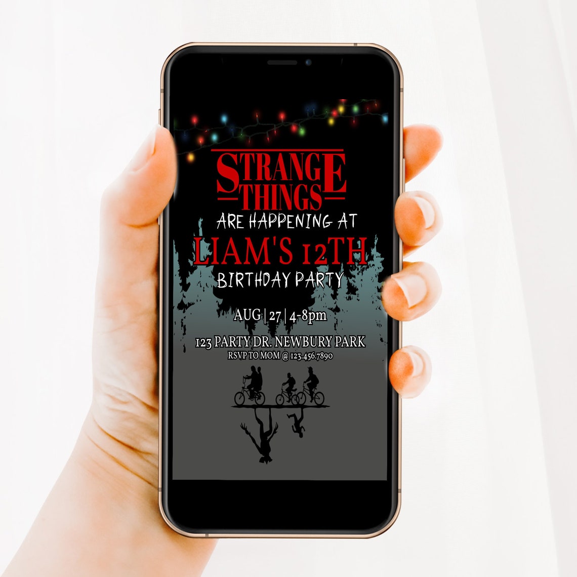 EDITABLE Stranger Invitation Any Age Birthday Invitation - Etsy