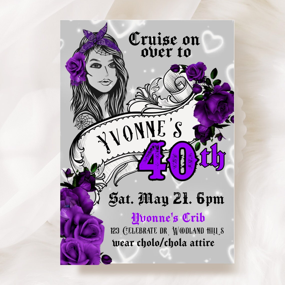 Chola Theme Birthday Chola Party Editable Cholo Girl Any - Etsy