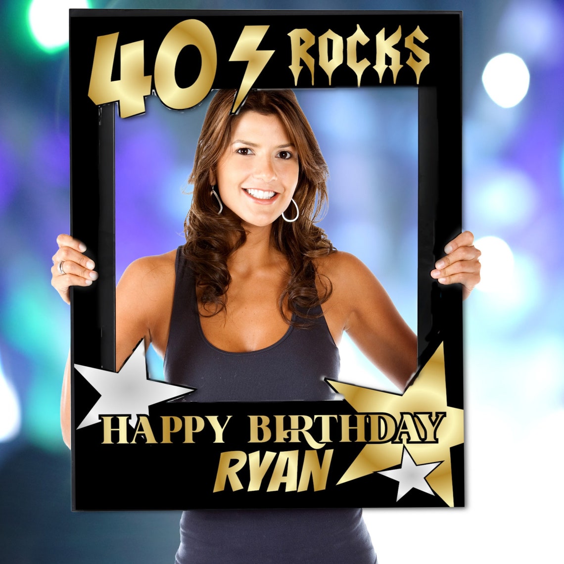 Editable Rock & Roll Party Rock and Roll Birthday Photo | Etsy