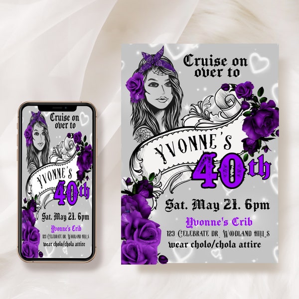 Chola Theme Birthday Invitation - Etsy