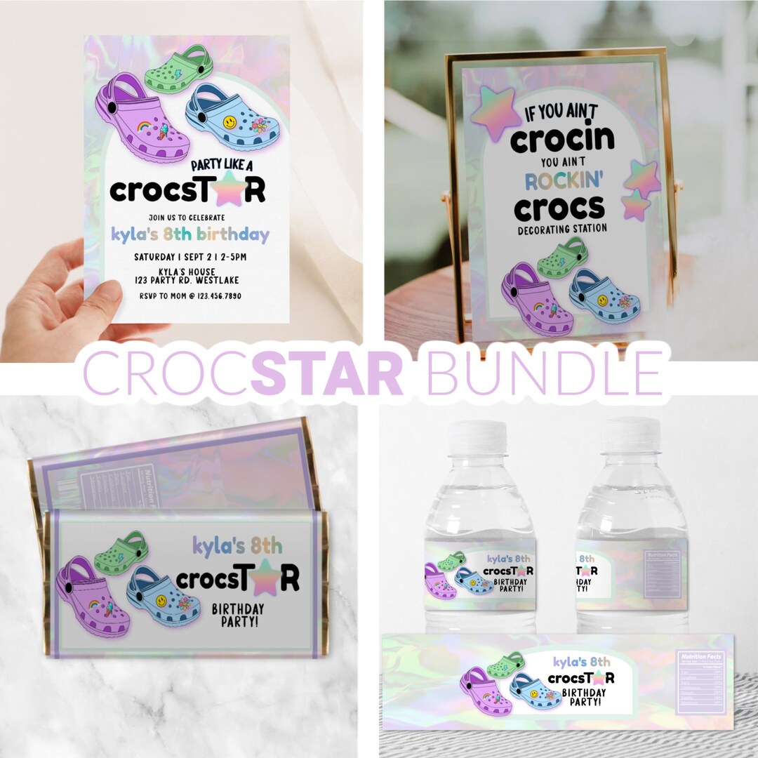 Crocs Party, Crocs Theme, Girl Party, Aesthetic Birthday, Crocs ...