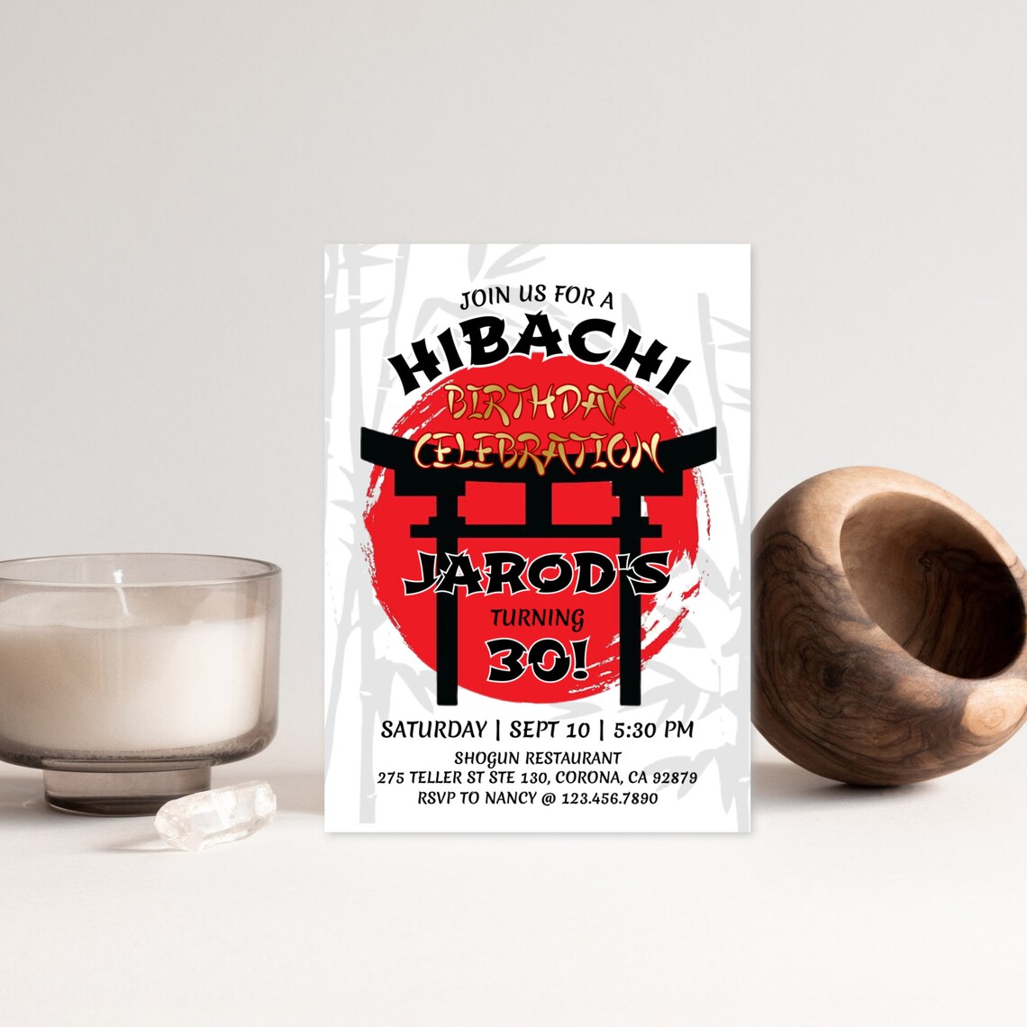 Hibachi Party Hibachi Dinner Tepan Grill Birthday Editable - Etsy