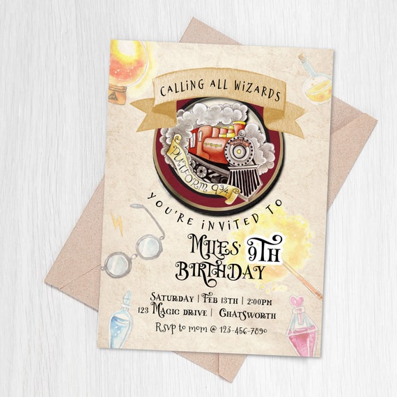 Wizard Birthday Magic Party Magic School Wizard Party - Etsy