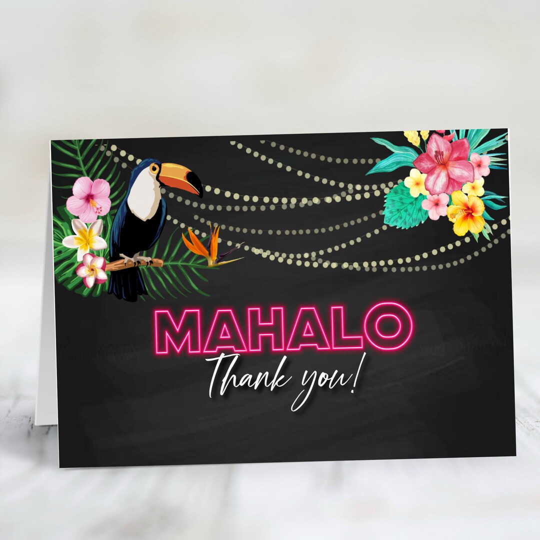 EDITABLE, LUAU, Hula, Pool Party, Tropical Birthday, ANY Age, Summer ...